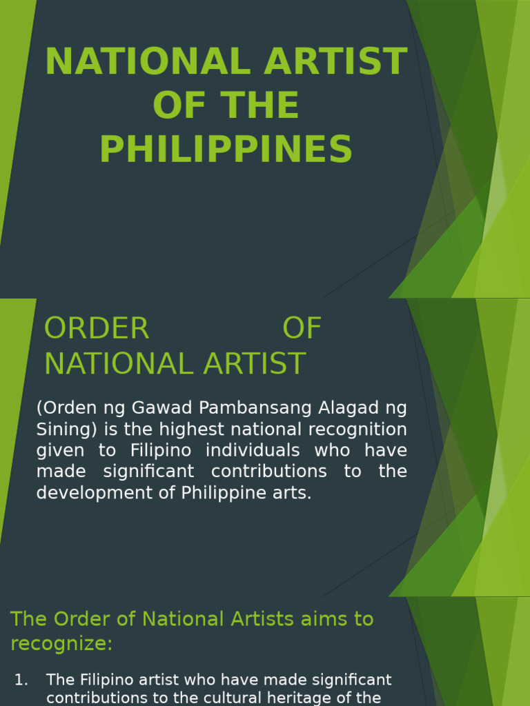 M. 4 National Artist of The Philippines | PDF