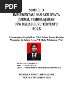 Jurnal MODUL 3 PPG 2025 Asesmen Dan Layanan Bimbingan Konseling | PDF