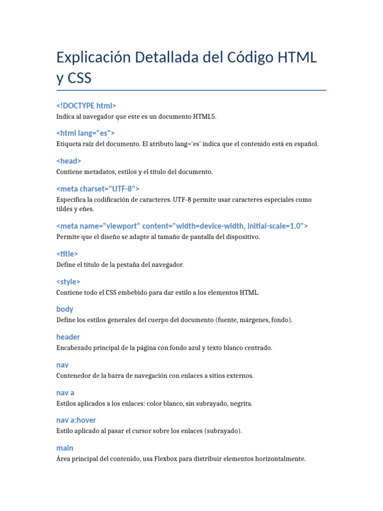 00 Explicacion Responsiva Navegación CSS | PDF
