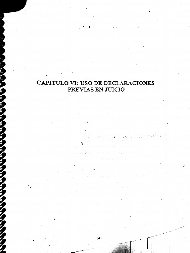 Declaraciones Previas | PDF