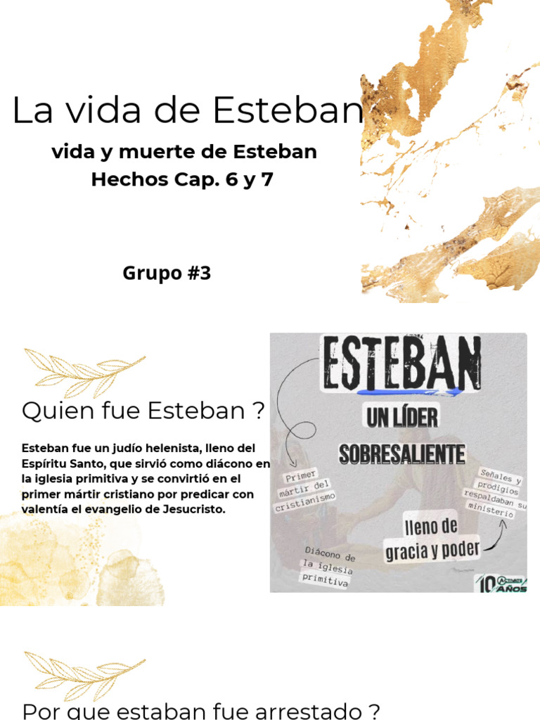 La Vida de Esteban PDF | PDF | Jesús | Religiones abrahámicas