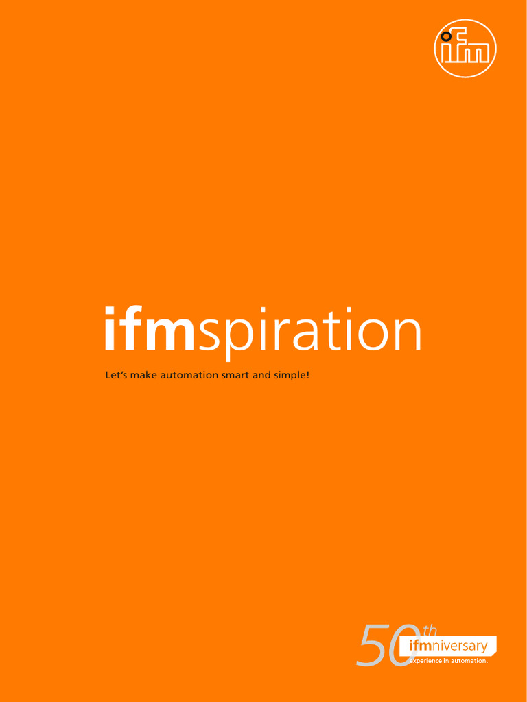 Ifm Ifmspiration Product Overview | PDF | Programmable Logic Controller | Radio Frequency ...