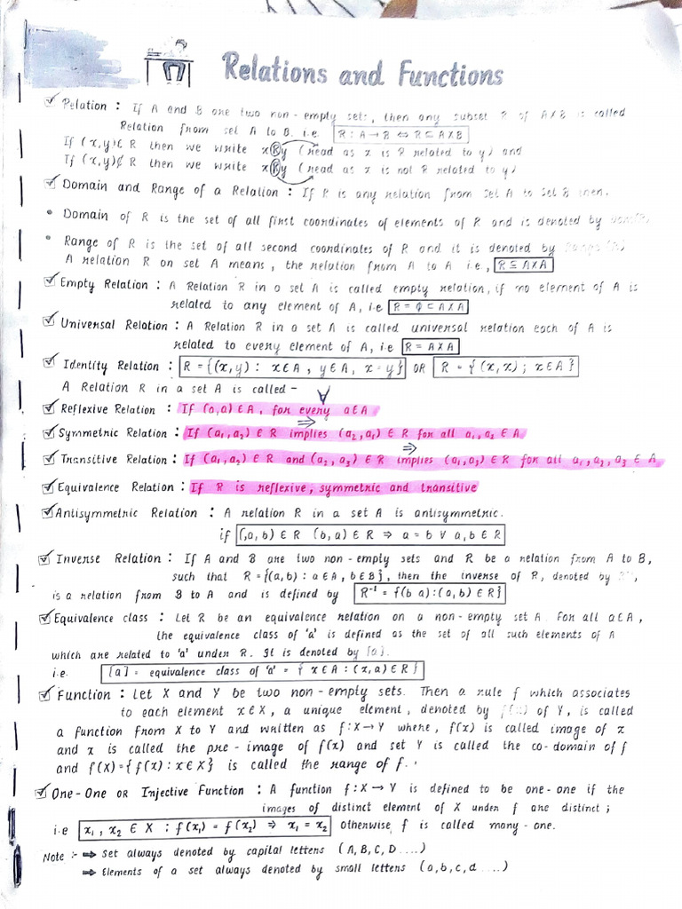Maths Formula Note | PDF
