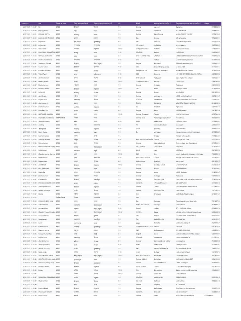 Mutual Transfer Data | PDF