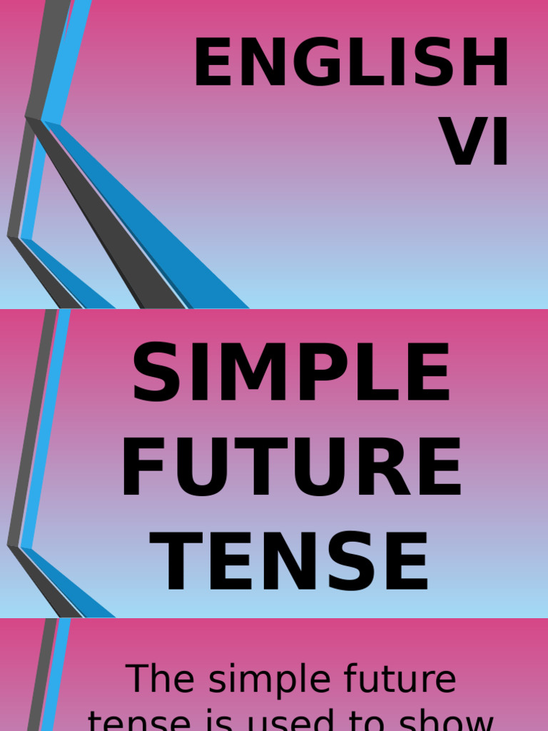 22 Simple Future Tense | PDF | Cakes | Verb