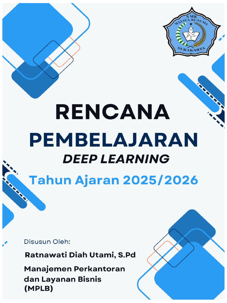 RPP Pembelajaran Deep Learning SMK | PDF