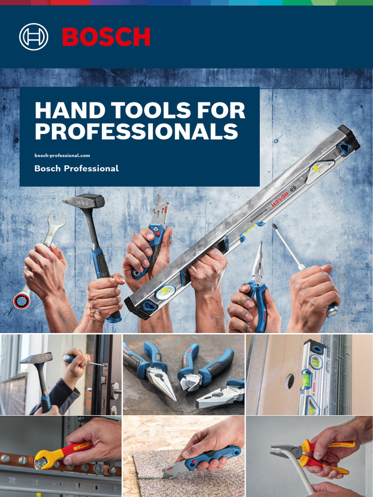 Bosch Professional Hand Tools Catalogue 2025 | PDF | Knife | Cutting Tools