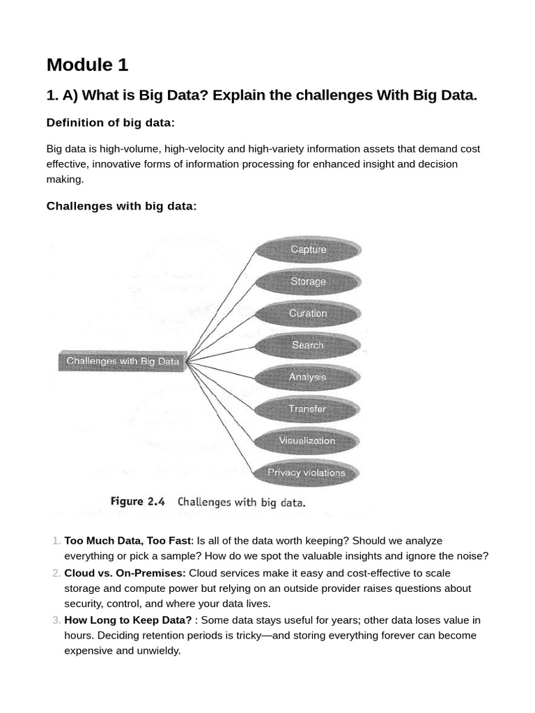 SImplified Solutions of BAD601 Model Question Paper | PDF | Apache Spark | Apache Hadoop