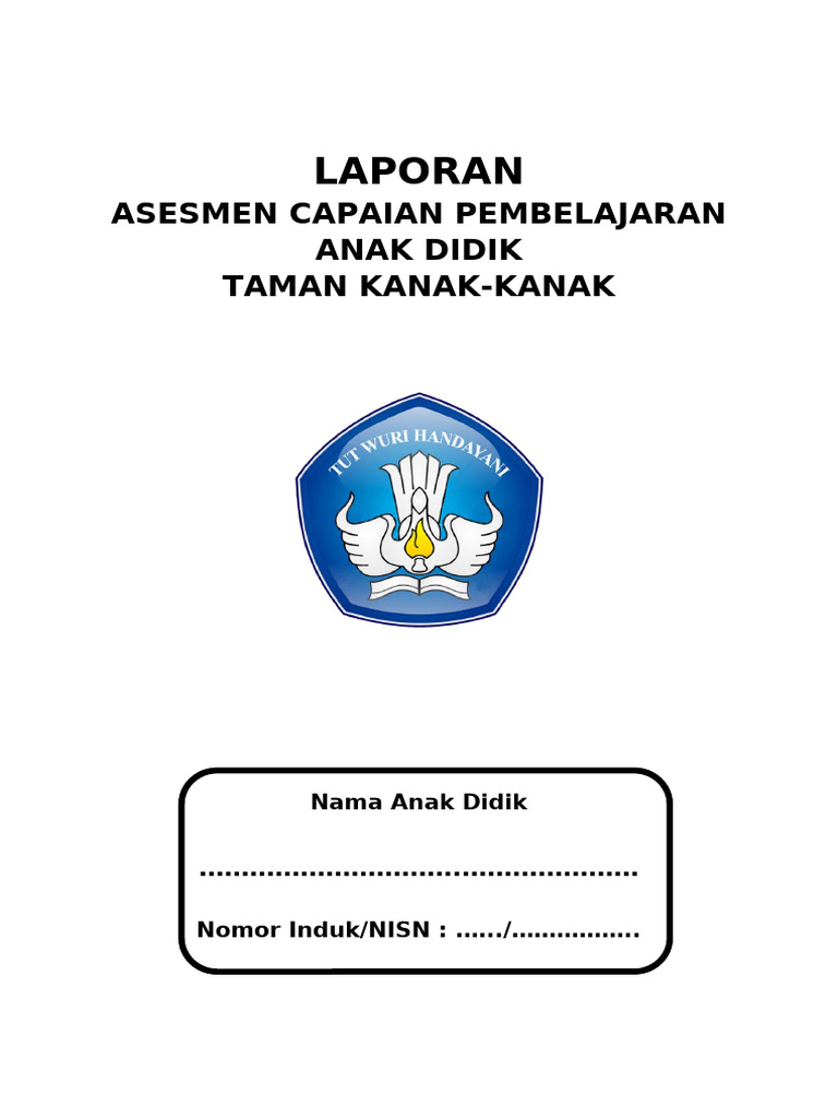 Contoh RAPOT KUMER Revisi A Fixx | PDF