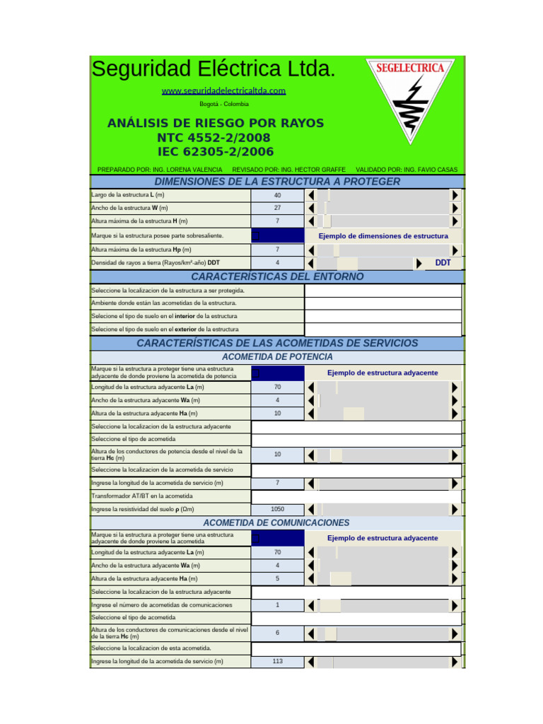 Riesgo NTC 4552 - 2 - Iec 62305-2 - Cda Mqta | PDF | Relámpago | Electricidad