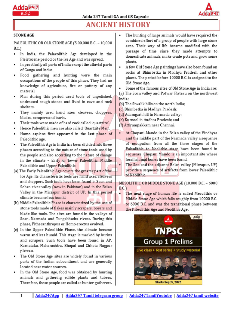 4 GA and GS Capsule Ancient History | PDF | Ashoka | Vedas