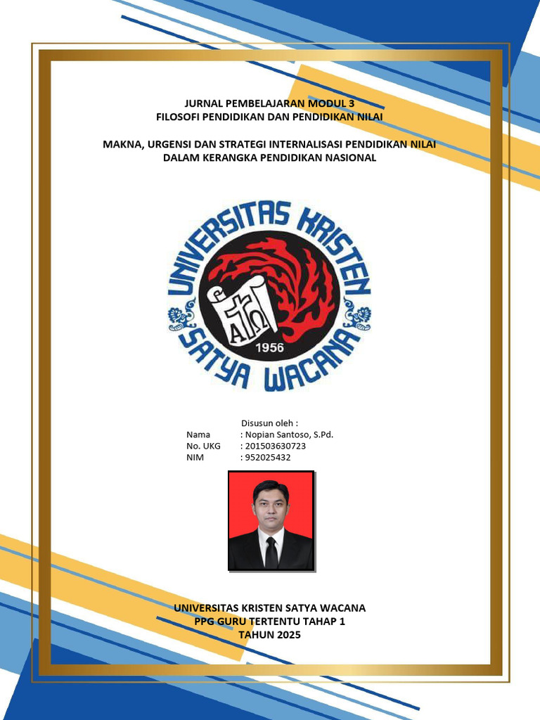 Nopian Santoso - 952025432 - FILOSOFI PENDIDIKAN DAN PENDIDIKAN NILAI | PDF