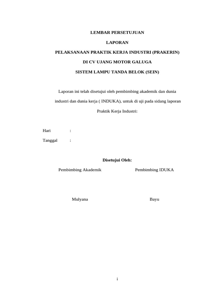 Lembar Persetujuan Ipin | PDF