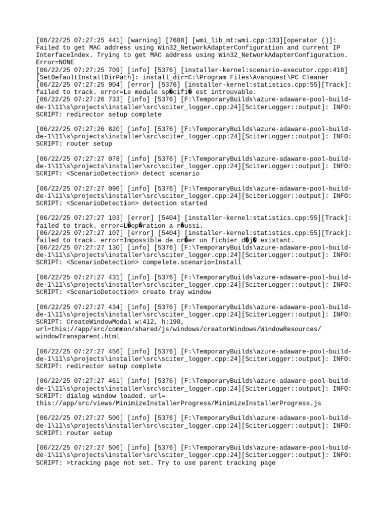 2025.06.22 07.27.24 PC Cleaner Pid 10012 | PDF | Computer Architecture | Microsoft Windows
