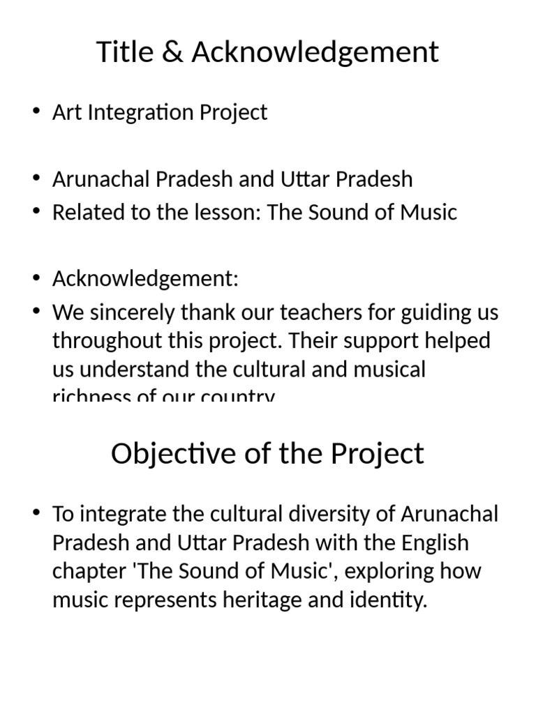 Art Integration Project 10 Slides | PDF