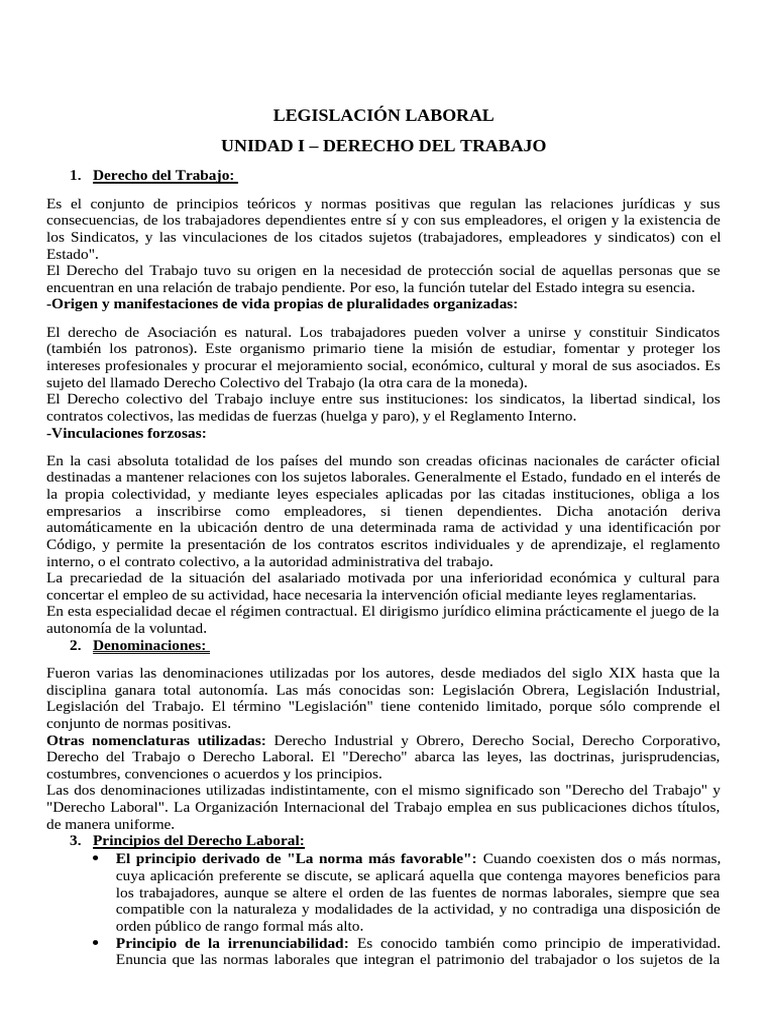 Derecho Laboral | PDF | Derecho laboral | Salario
