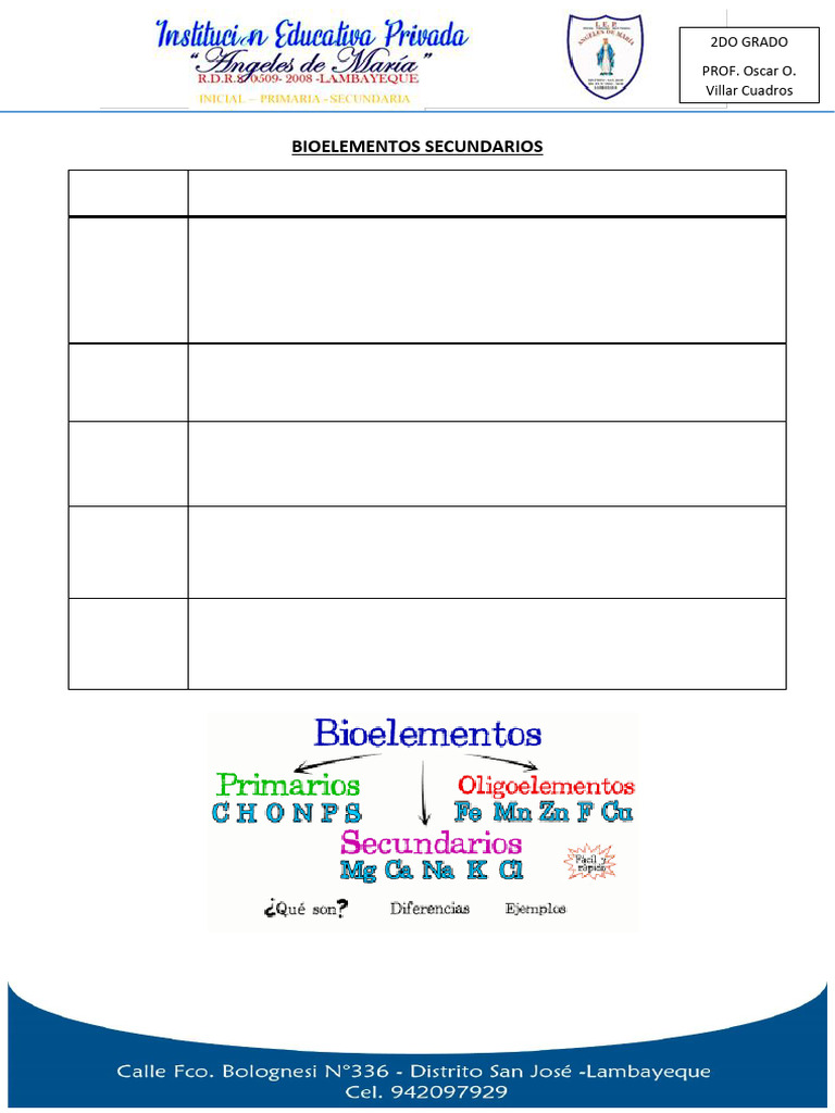 2do Bimestre Clase 1 2do Grado | PDF