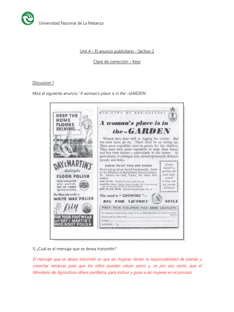 Keys Unit 4 Section 2 | PDF