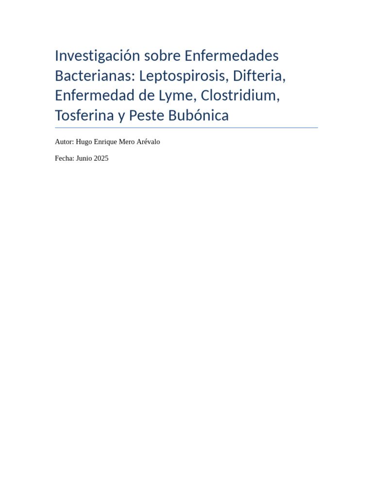 Enfermedades Bacterianas HugoMero | PDF