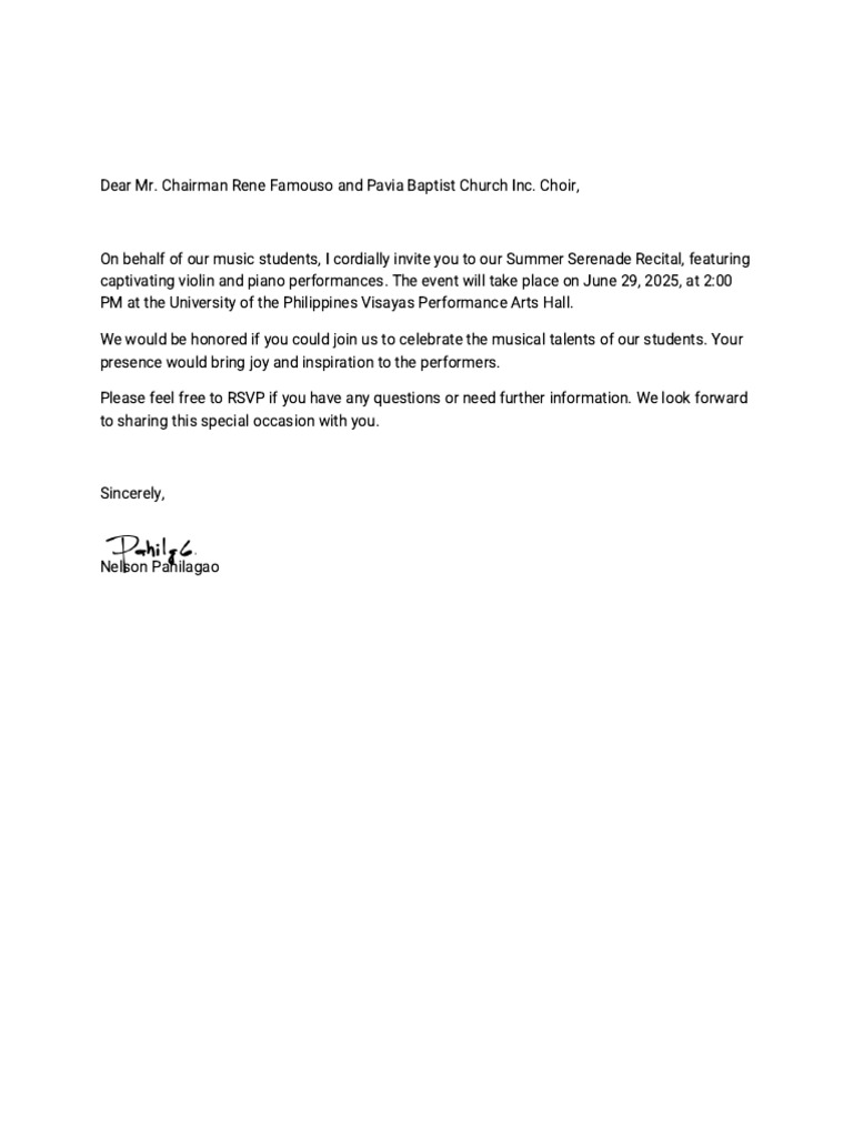 Choir Invitation | PDF