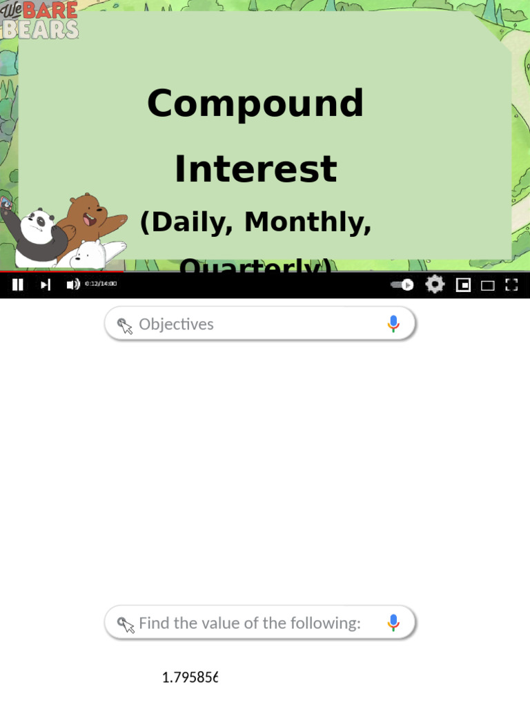 Compound Interest Daily Monthly Quarterly | PDF | Compound Interest ...