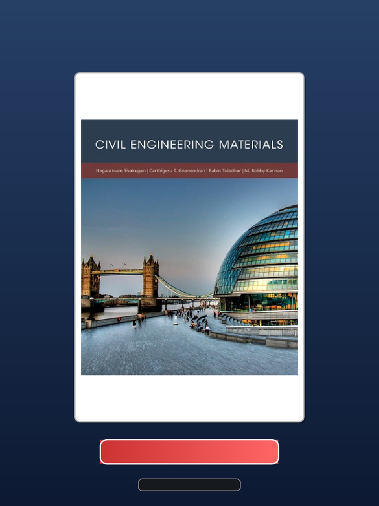 Civil Engineering Materials 1st Edition Sivakugan Full Download | PDF ...