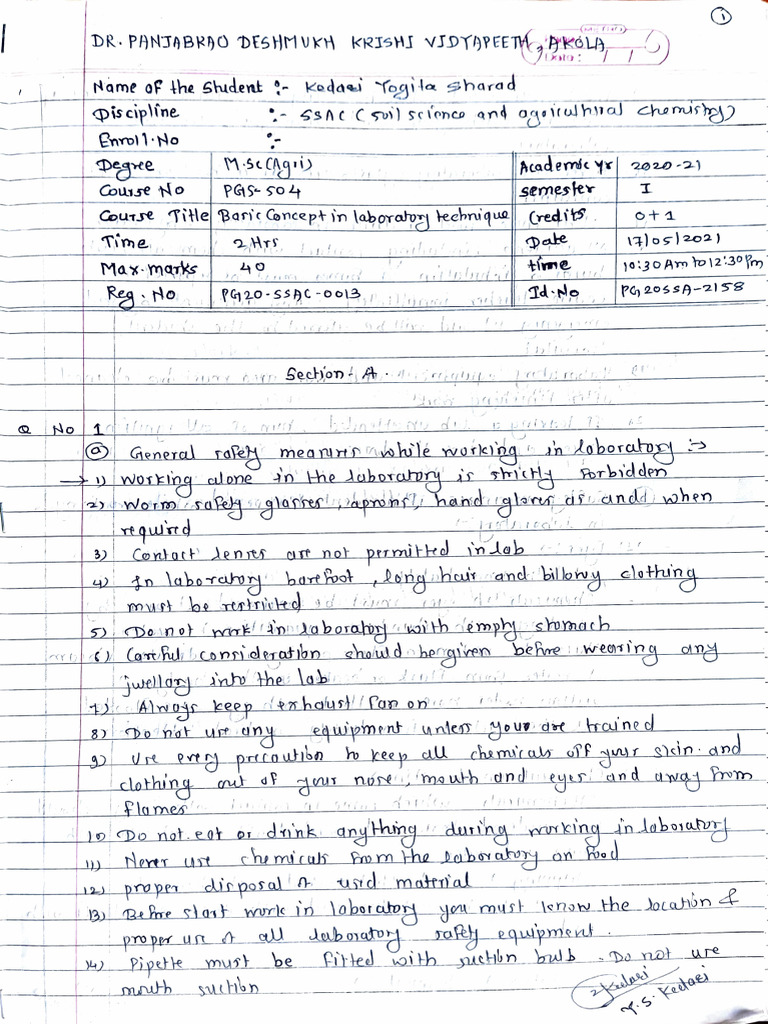 Laboratory PGS | PDF