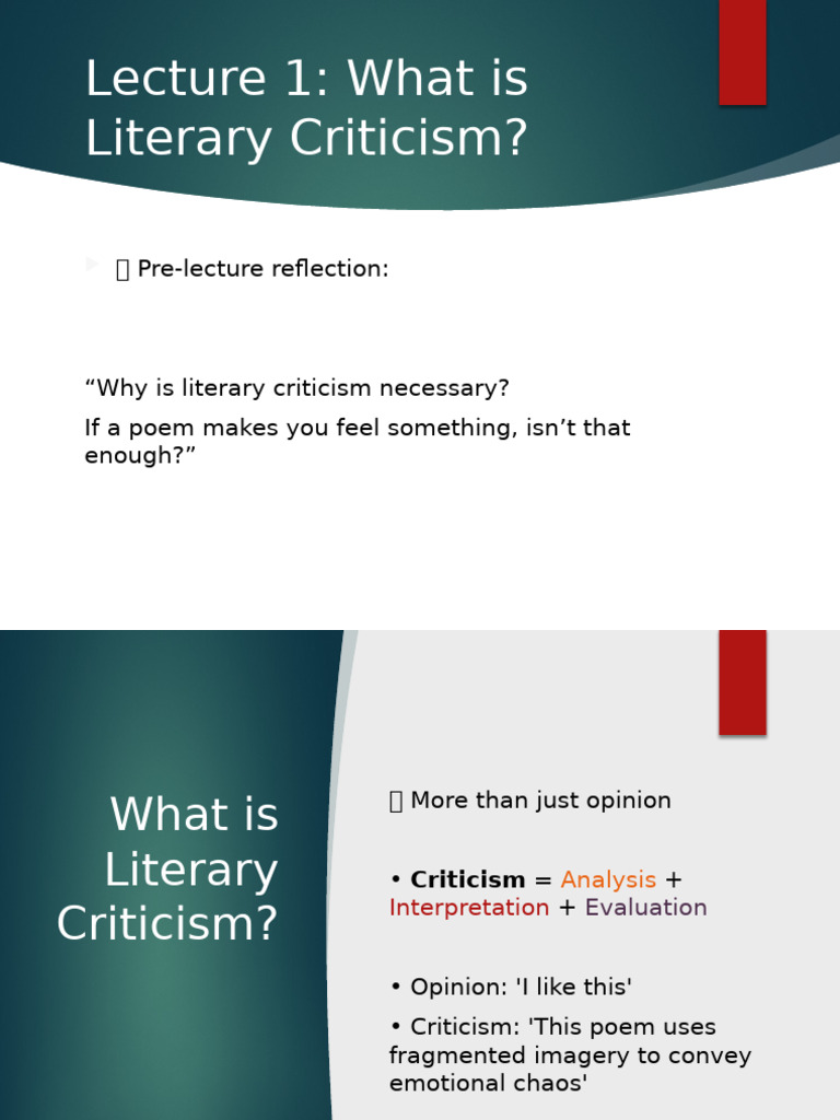 Understanding Literary Criticism Basics | PDF