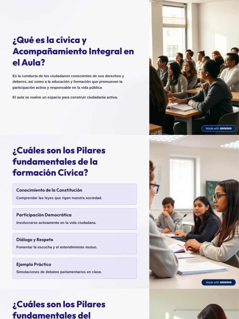 Que-es-la-civica-y-Acompanamiento-Integral-en-el-Aula | PDF