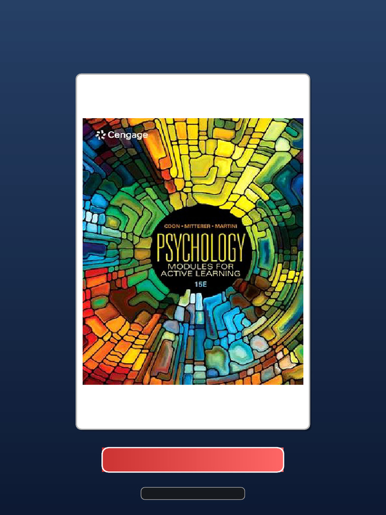Psychology Modules For Active Learning 15th Edition Coon Solution ...