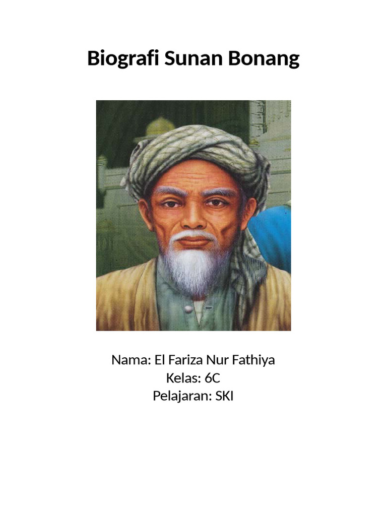 Biografi Sunan Bonang | PDF