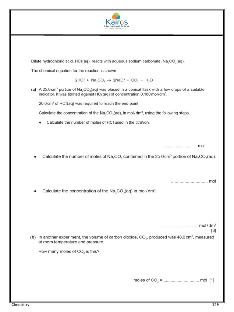 Stoichiometry Worksheet 1 | PDF