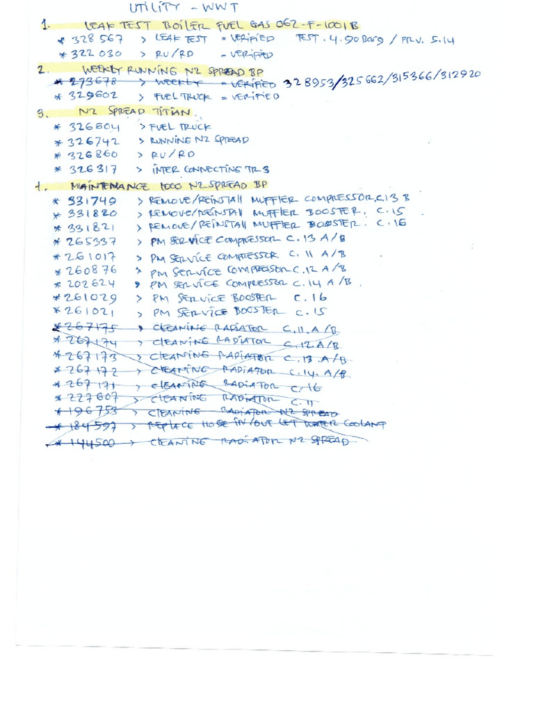Permit Number For N2 Spread Maintenance | PDF