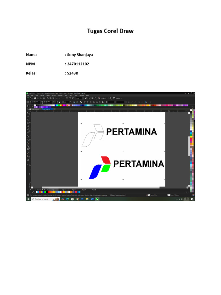 Tugas Logo Corel Draw | PDF