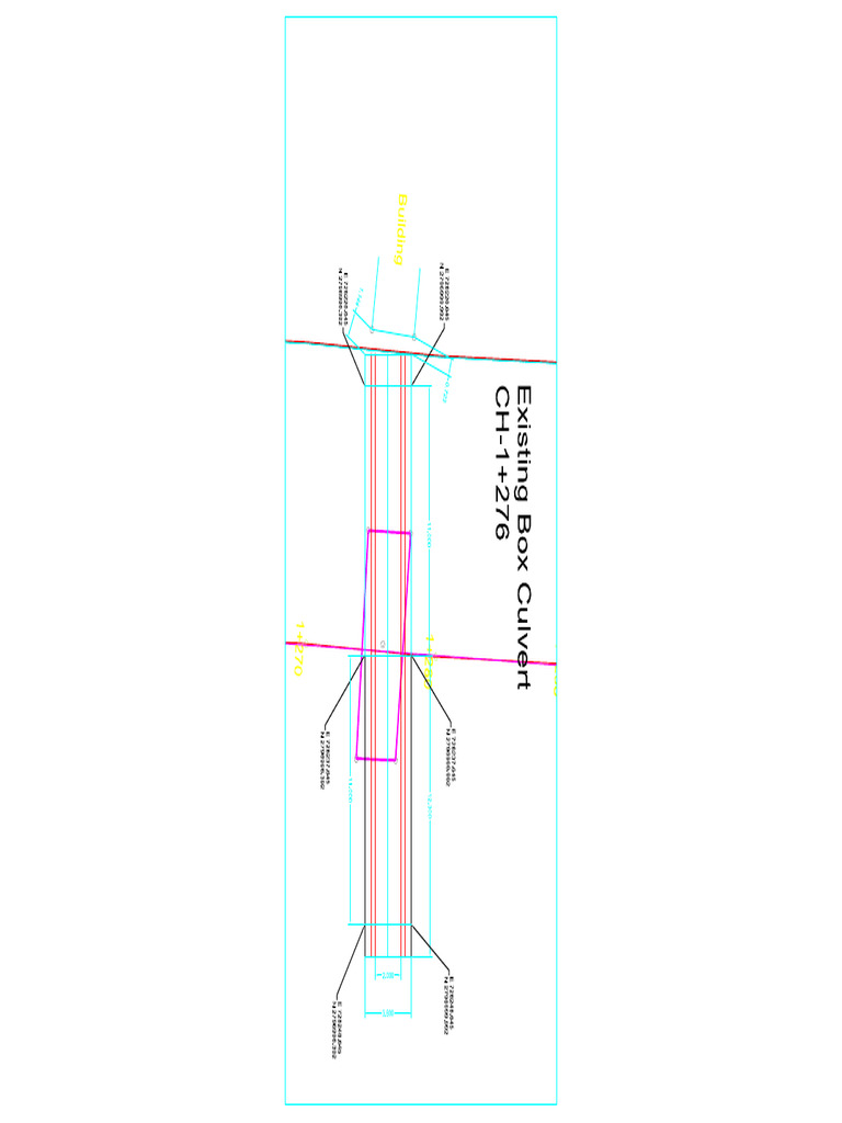 Box Culvert CH-1+278 (BHS) Layout | PDF