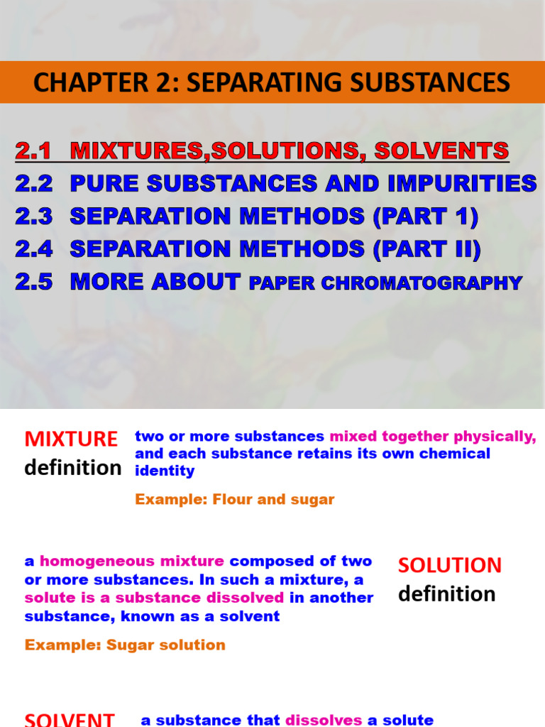 Y8 UCSI Chapter 2 Properties of Materials | PDF | Mixture | Distillation
