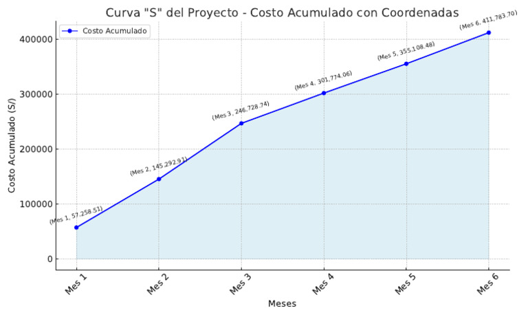 Curva S Proyecto Coordenadas | PDF