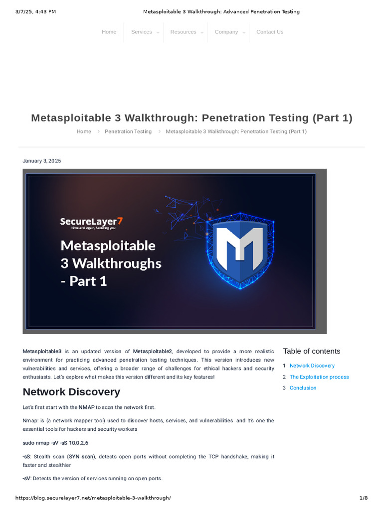 Metasploitable 3 Penetration Testing Guide | PDF | Penetration Test ...