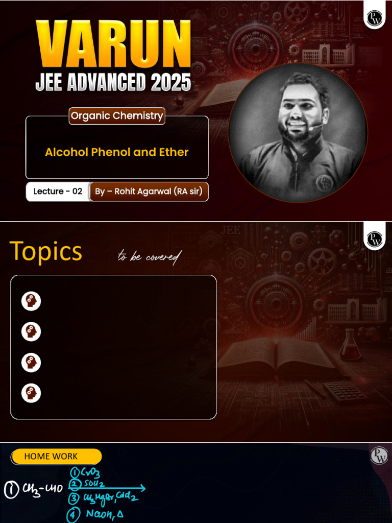 Alcohol Phenol and Ether 02 - Unsolved Notes - Only PDF | PDF | Isomer ...