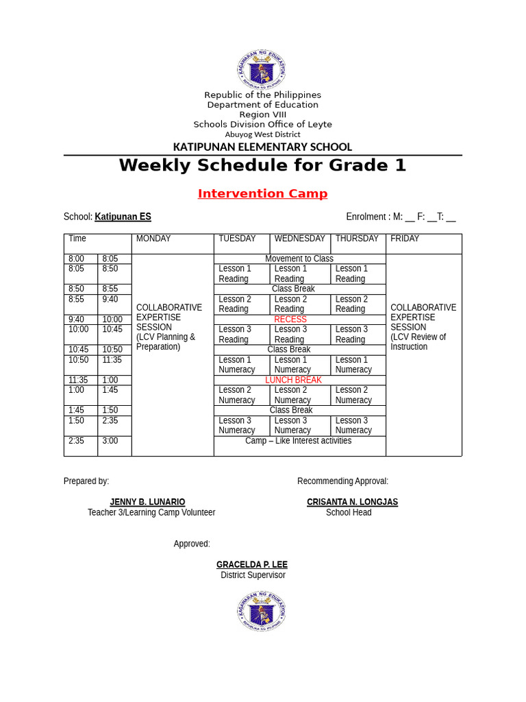Classroom Program NLC 2024 Kes | PDF | Learning | Behavior Modification