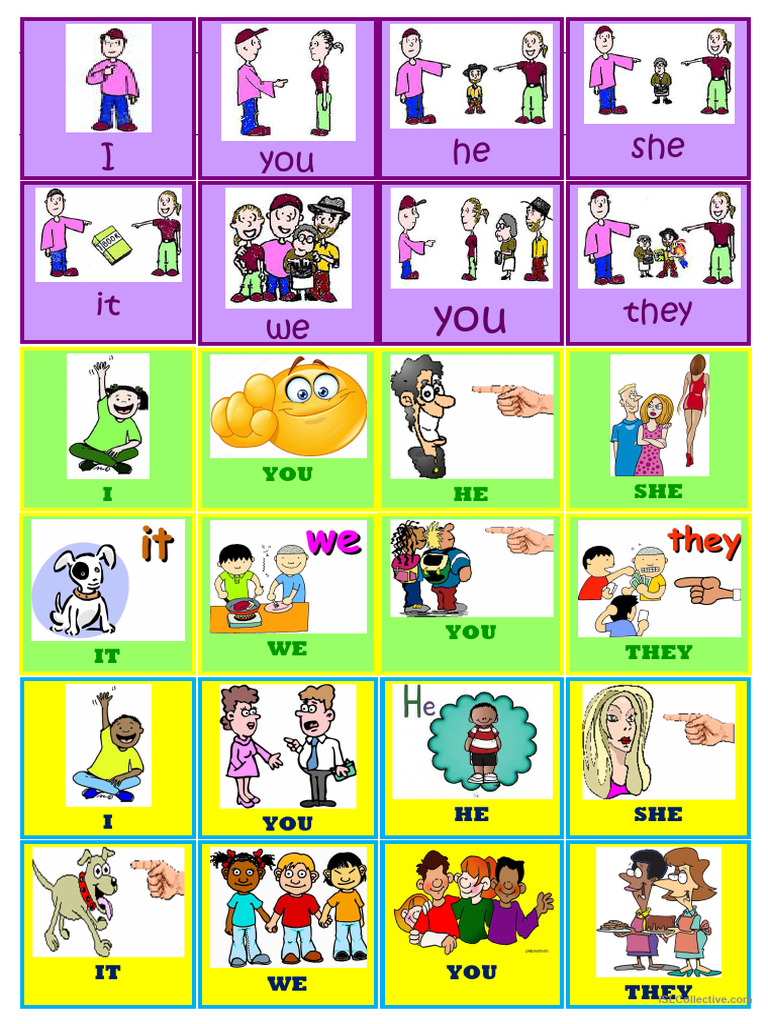 Subject Pronouns Flashcards | PDF