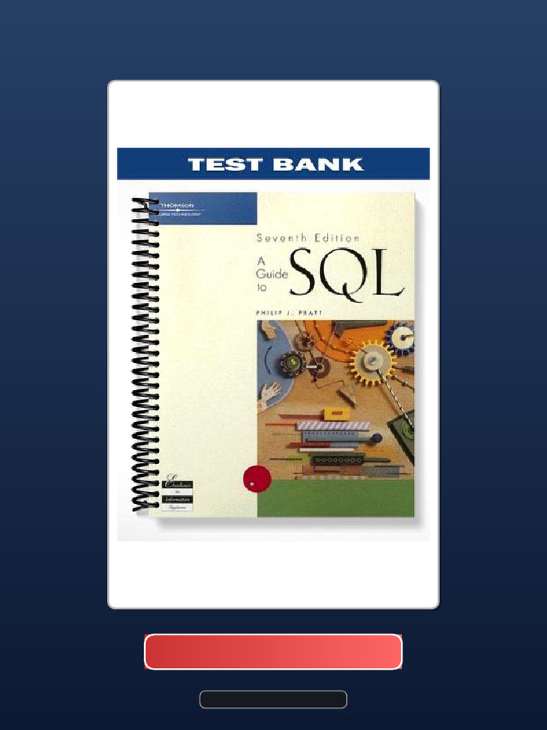 Verified PDF Download a Guide to SQL 7th Edition by Pratt FULL Version | PDF | Multiple Choice ...