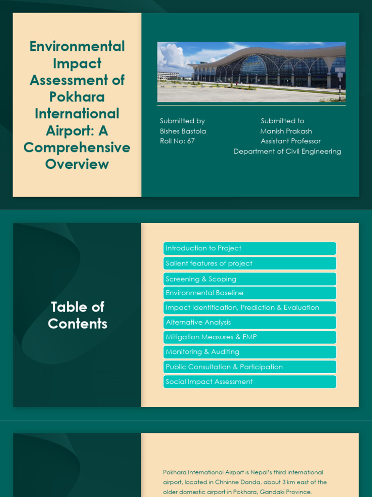 Environmental Impact Assessment of Pokhara International Airport | PDF ...