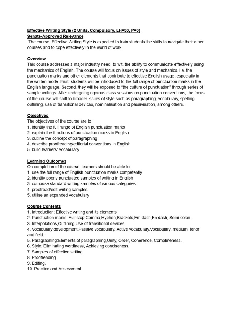 Effective Writing Style | PDF | Vocabulary | Climate Change