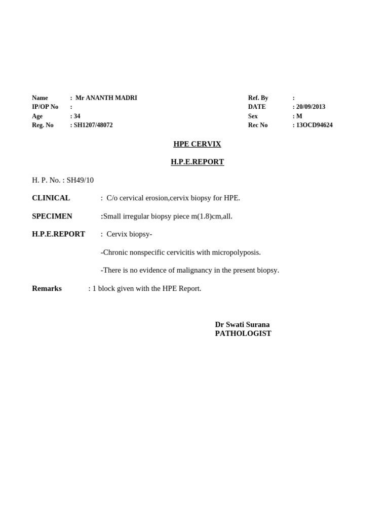 Hpe Cervix | PDF