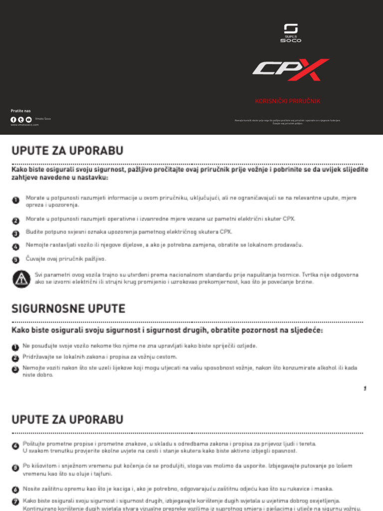 CPX User Manual V - HR | PDF