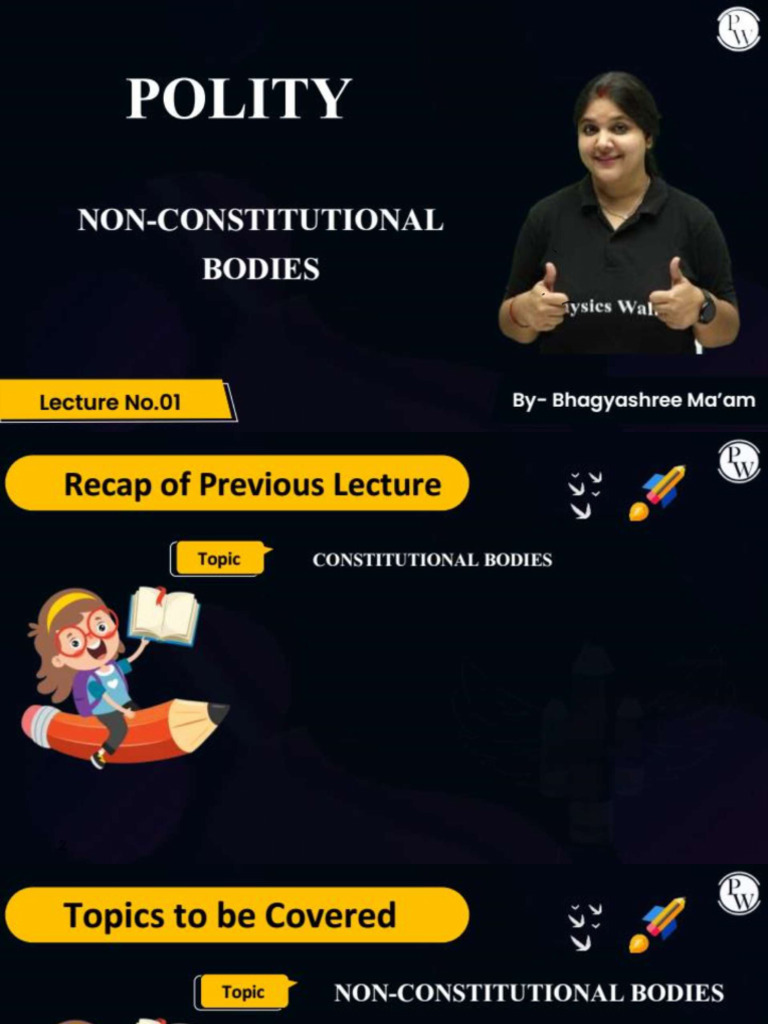 Non Constitutional Bodies 01 - Class Notes | PDF