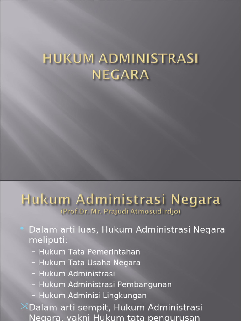 Hukum Administrasi Negara | PDF