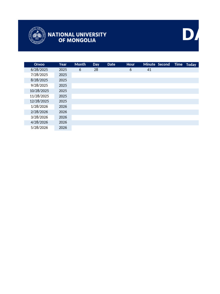 Date & Time Function | PDF