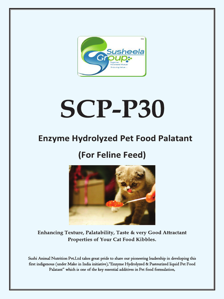 SCP p30 Feline Liquid Palatant Brochure PDF | PDF